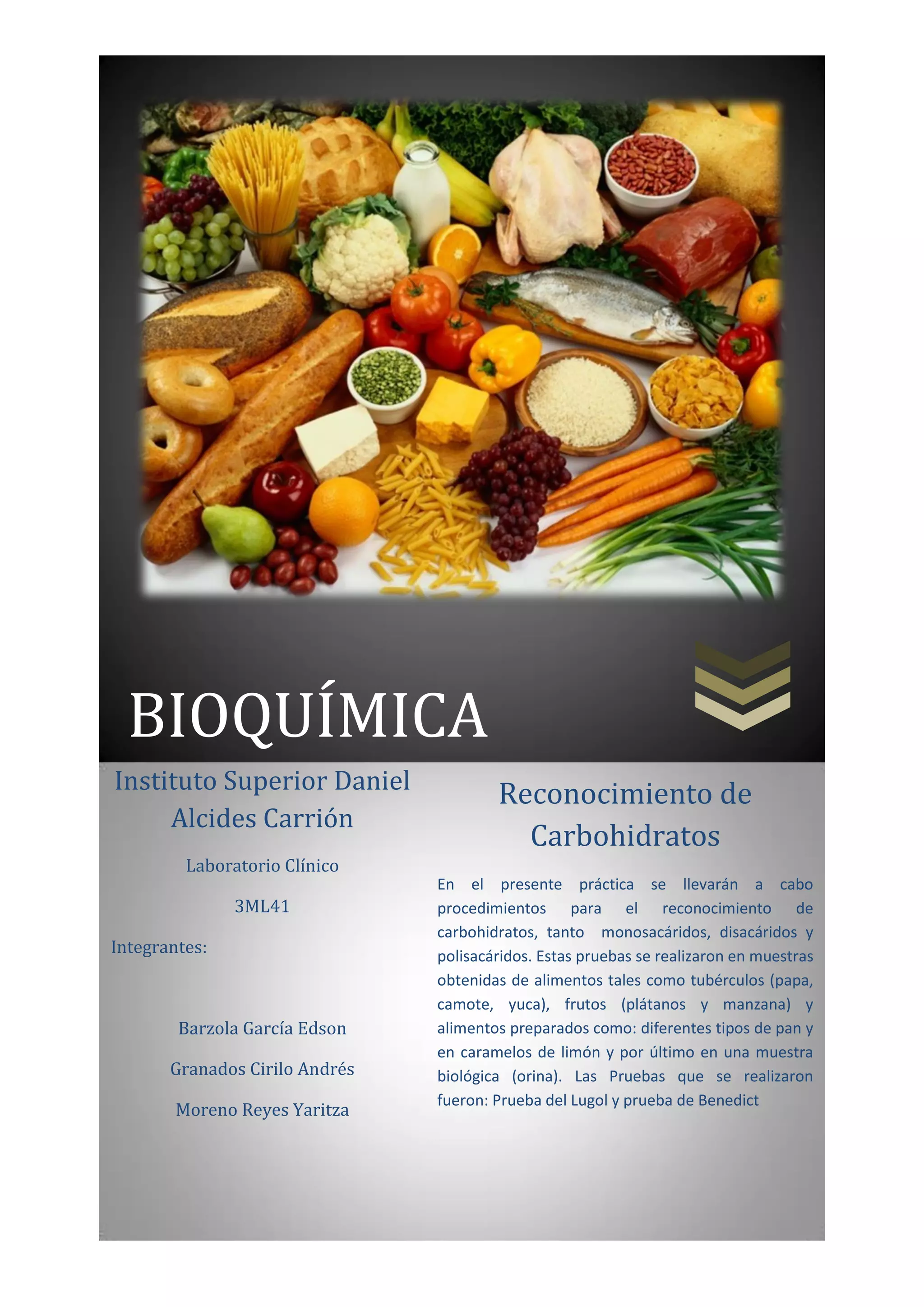 Reconocimiento de carbohidratos | PDF