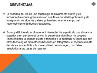 Reconocimiento del iris | PPT