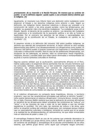 Reconocimiento y ciudadania de los afrodescendientes en el peru | PDF