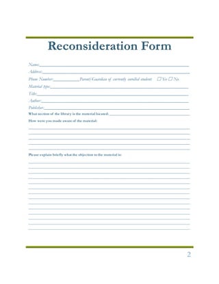 Reconsideration policy | DOCX