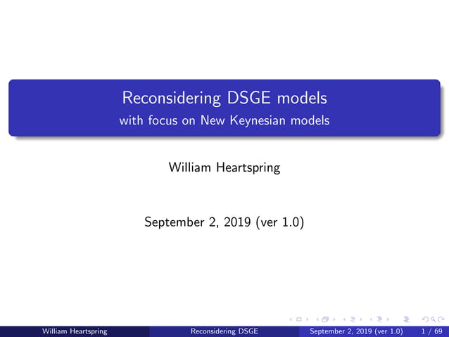 Reconsidering Dsge Models Pdf Stocks And Bonds Personal Investing