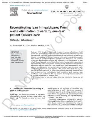 Reconstituting lean[2139] | PDF | Physical Therapy | Wellness