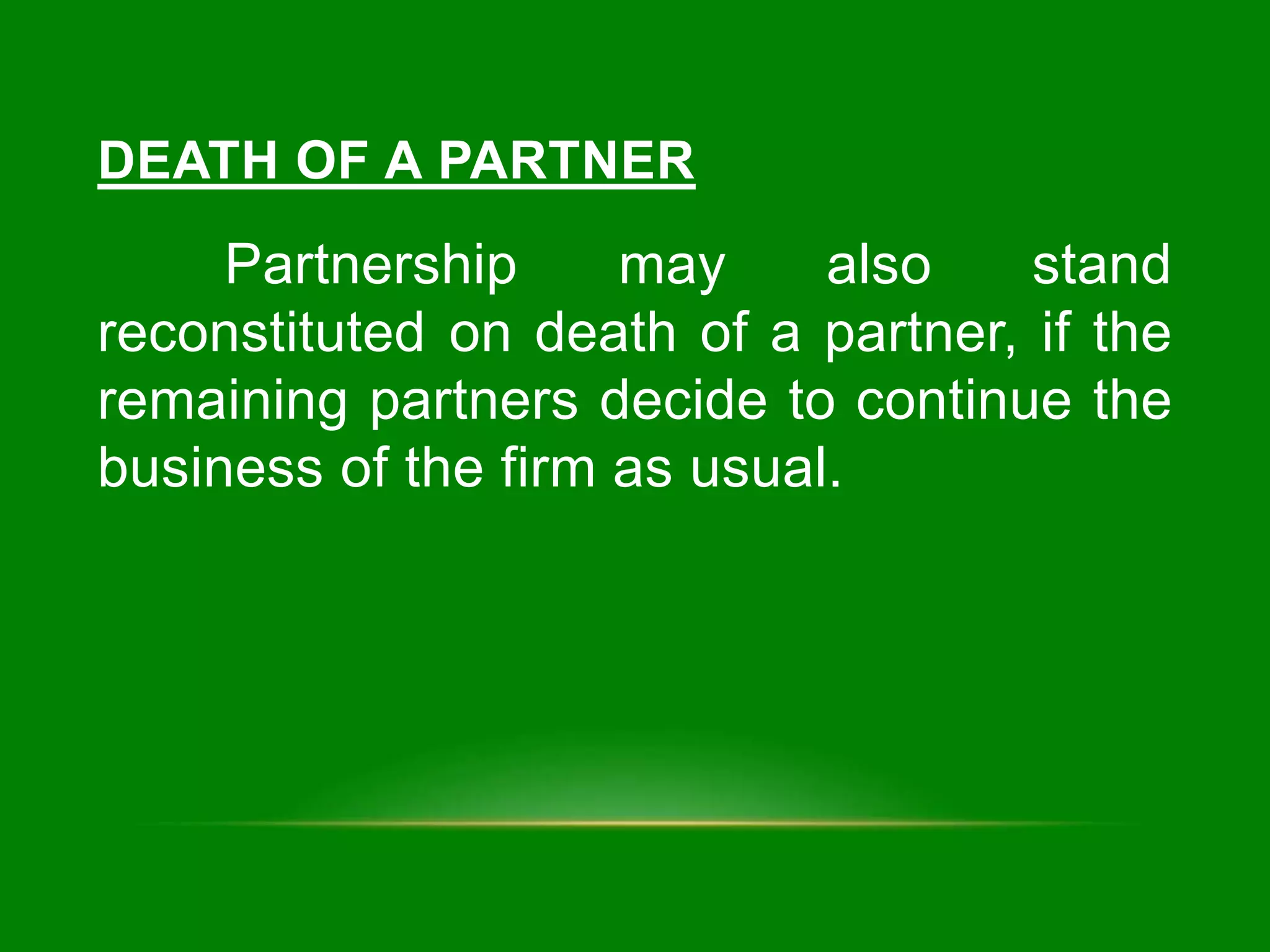 Reconstitution of a partnership firm admission of | PPTX