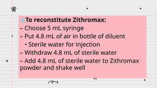 Reconstitution of solutions presentation | PPTX