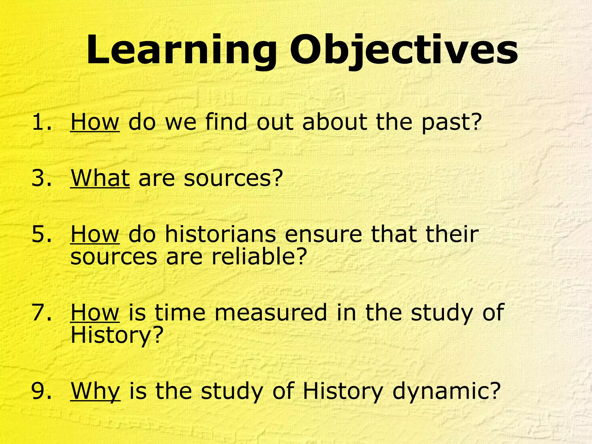 Reconstruct the past | PPT