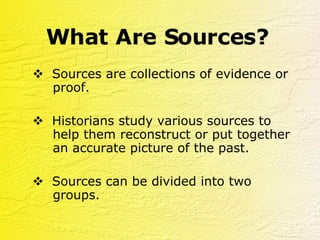 Reconstruct the past | PPT