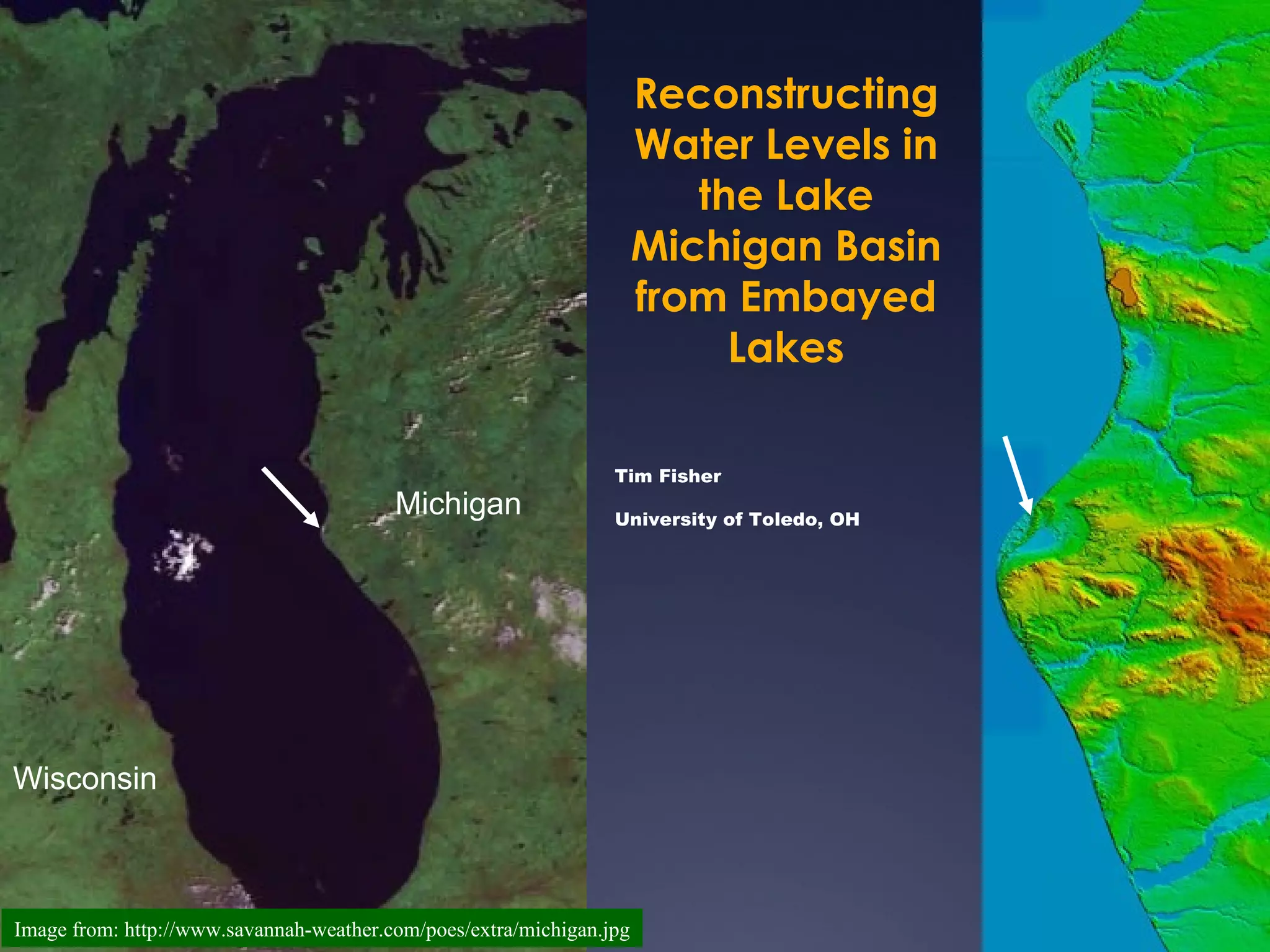Reconstructing Water Levels in the Lake Michigan Basin from Embayed ...