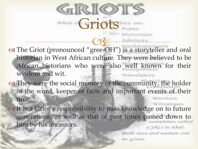 Reconstructing africa’s history : oral tradition | PPT