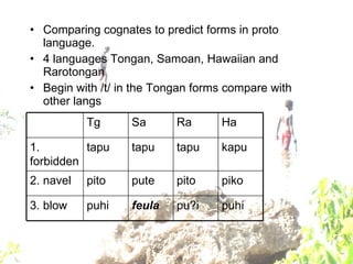 Reconstructing Polynesian | PPT
