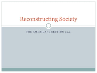Reconstructing Society | PPT