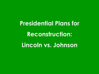 Reconstruction | PPTX