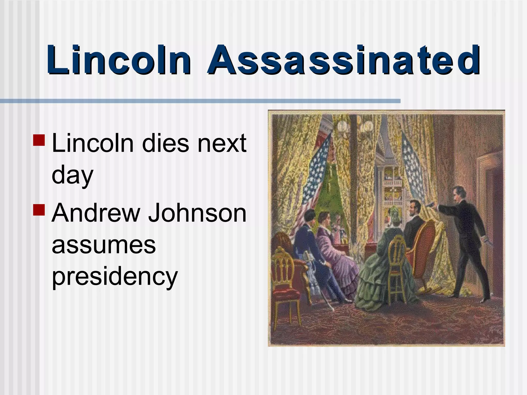 Reconstruction (1865-1877) | PPT