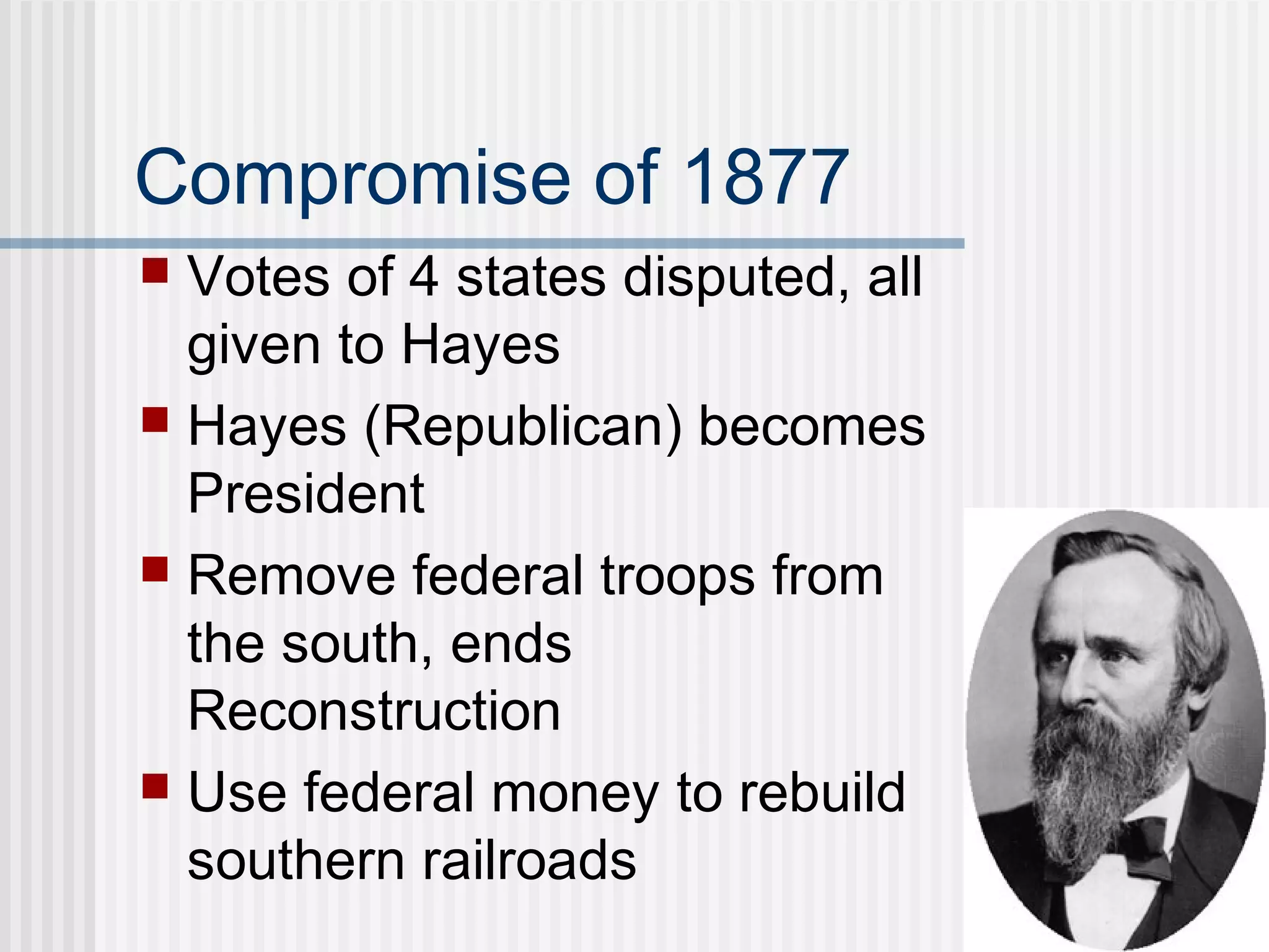 Reconstruction (1865-1877) | PPT