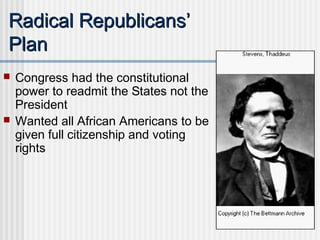 Reconstruction (1865-1877) | PPT