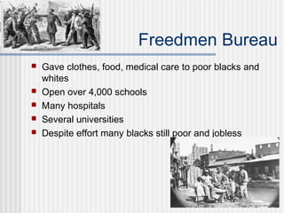 Reconstruction (1865-1877) | PPT