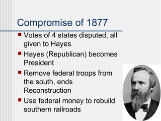 Reconstruction (1865-1877) | PPT