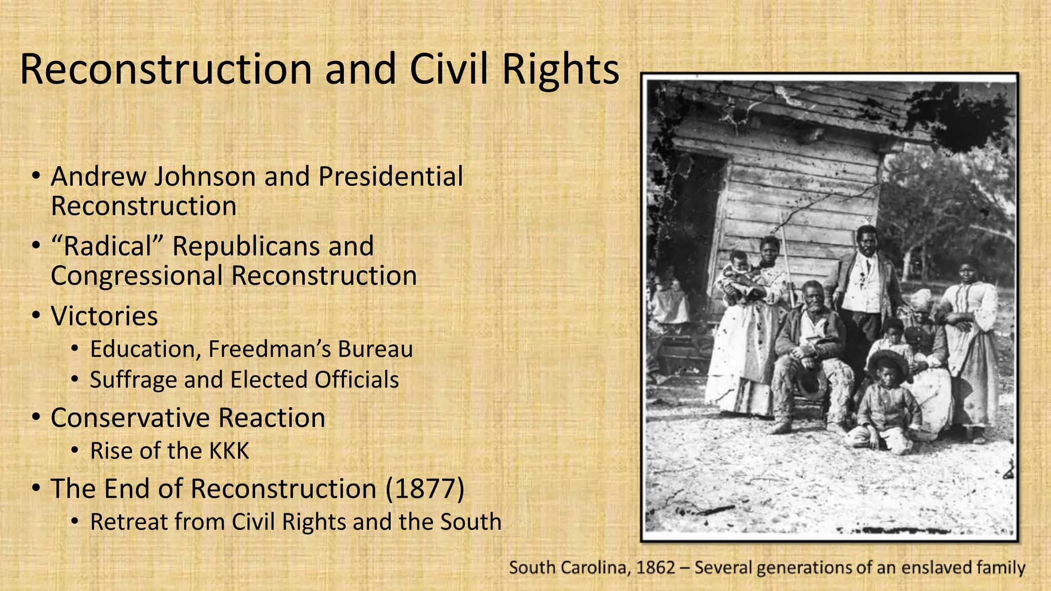 Reconstruction | PPTX