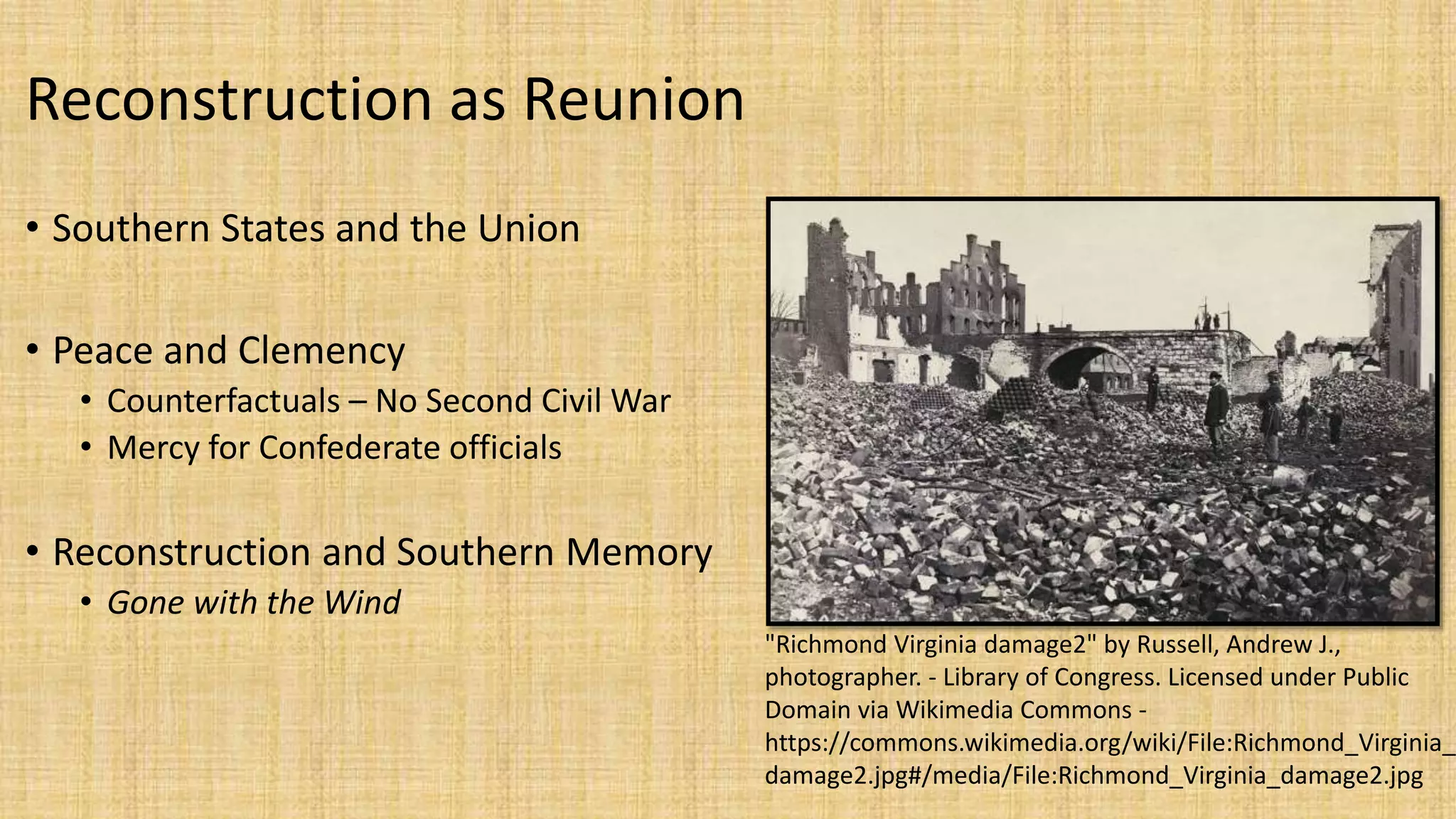 Reconstruction | PPTX