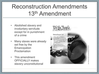 Reconstruction | PPTX