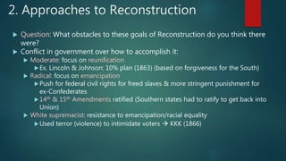HUM16: Reconstruction Era Art | PPT