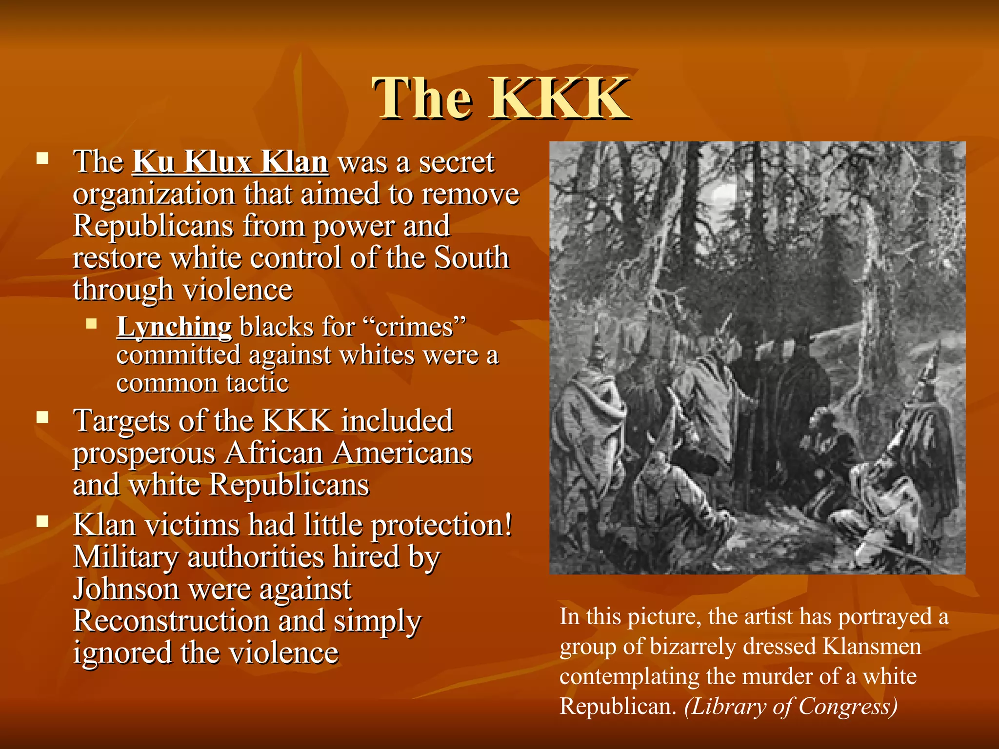 Reconstruction and the black experience | PPT