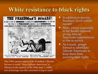Reconstruction and the black experience | PPT