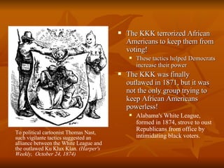 Reconstruction and the black experience | PPT