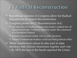 Chapter 17 - Reconstruction | PPT