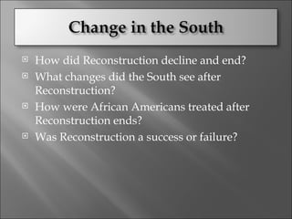 Chapter 17 - Reconstruction | PPT
