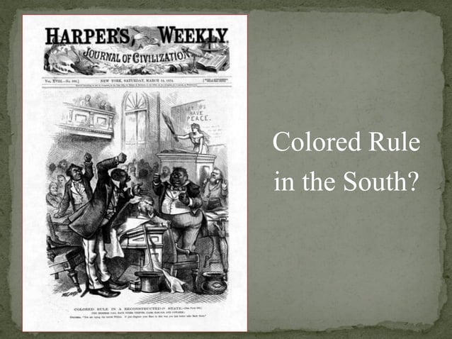 Reconstruction 1865-1876 Venn Diagram The Reconstruction Era