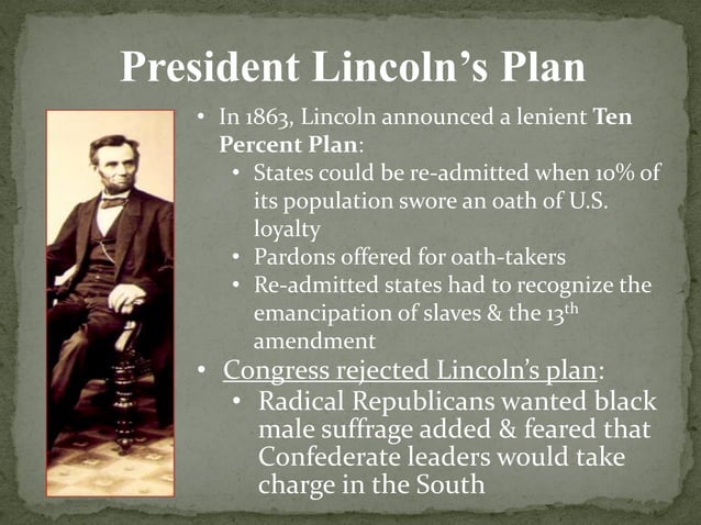 Reconstruction 1865-1876 Venn Diagram The Reconstruction Era
