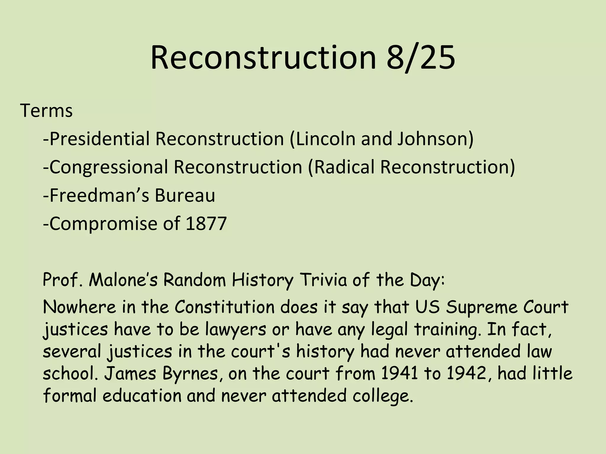 Reconstruction 8 25[1] | PPT