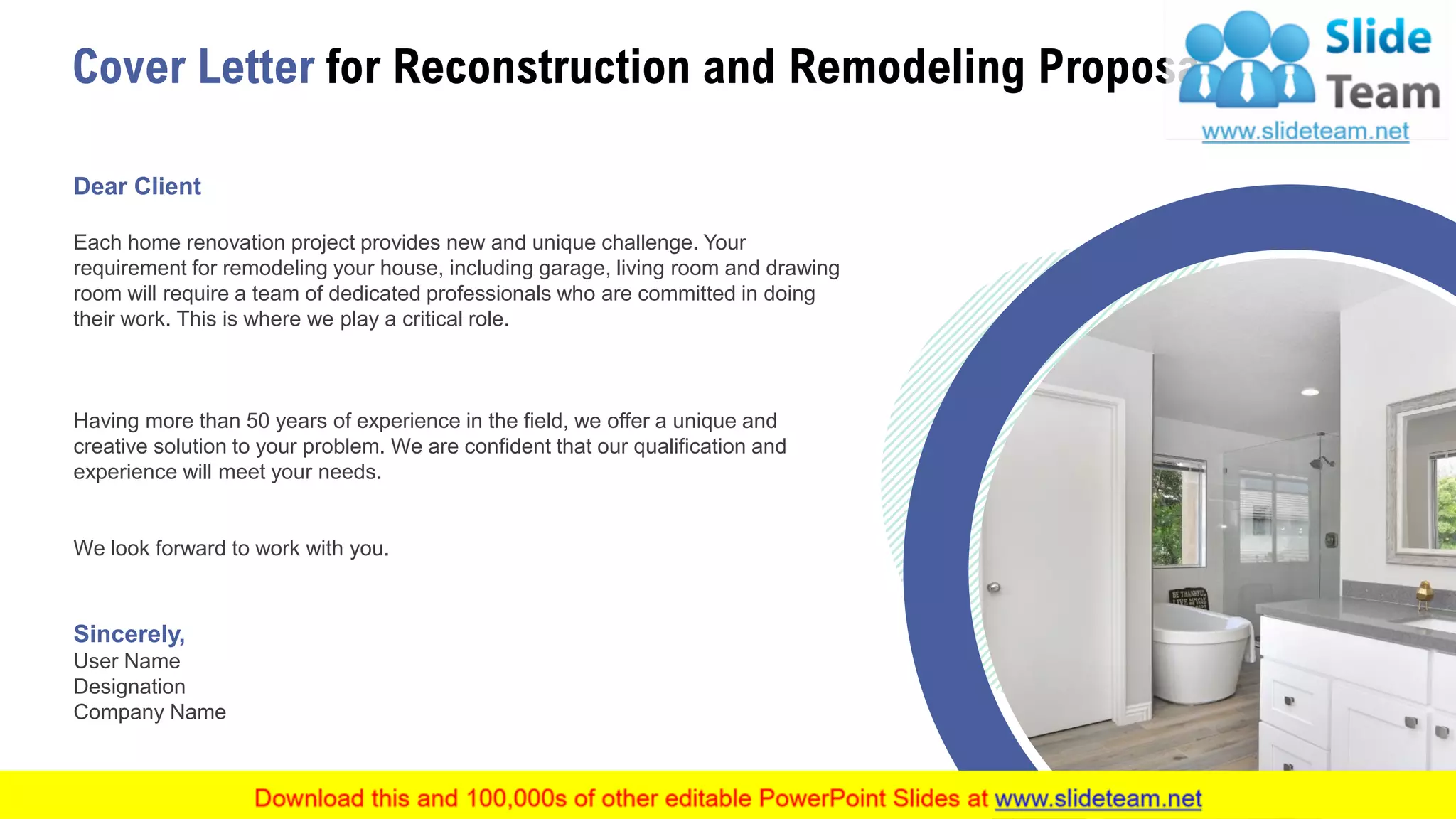 Reconstruction And Remodeling Proposal PowerPoint Presentation Slides | PPT
