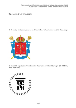 - Reconstruction And Restoration Of Architectural Heritage-Crc Press ...
