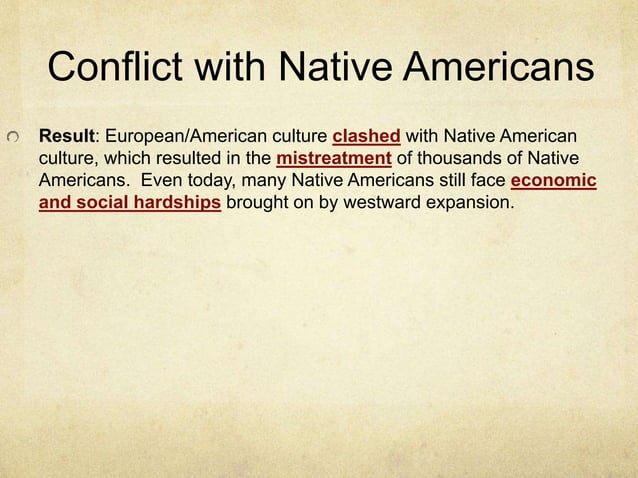 Reconstruction conflict with native american s | PPT