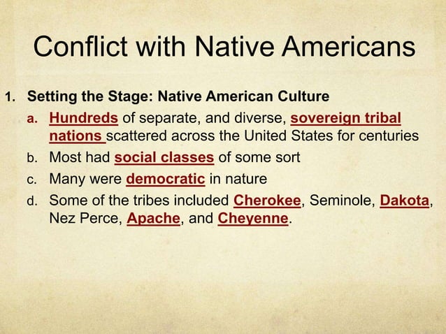 Reconstruction conflict with native american s | PPT