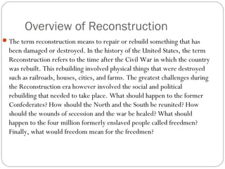 Reconstructiondocuments | PPT