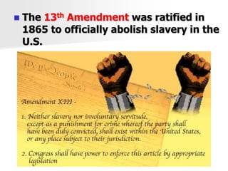 Reconstruction Early Years and Reconstruction Amendments.ppt | Free ...