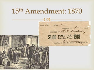 Reconstructing the American South | PPTX