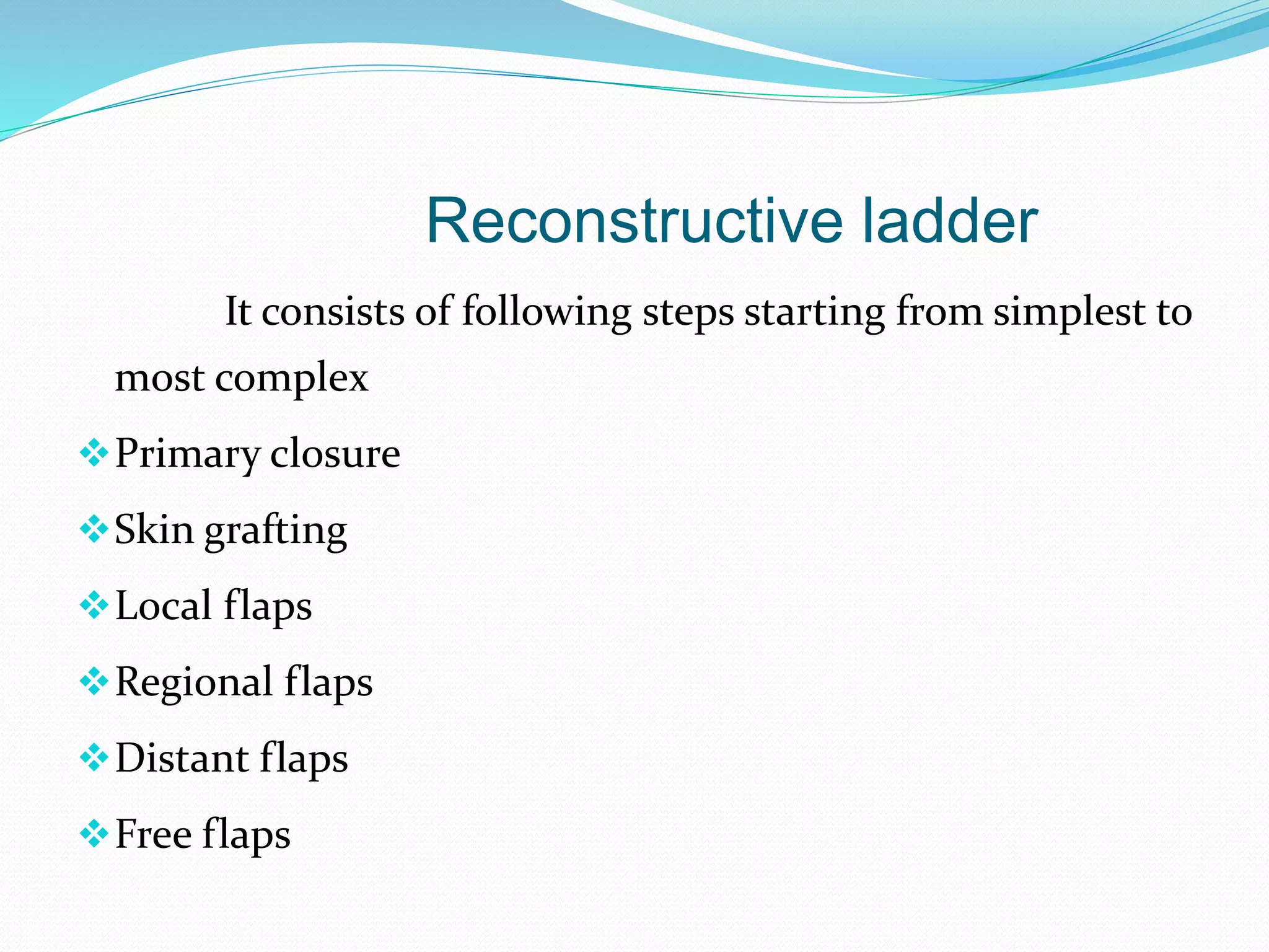 Reconstruction in head and neck surgeries | PPTX