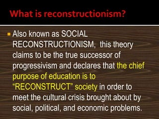 Reconstructionism | PPTX