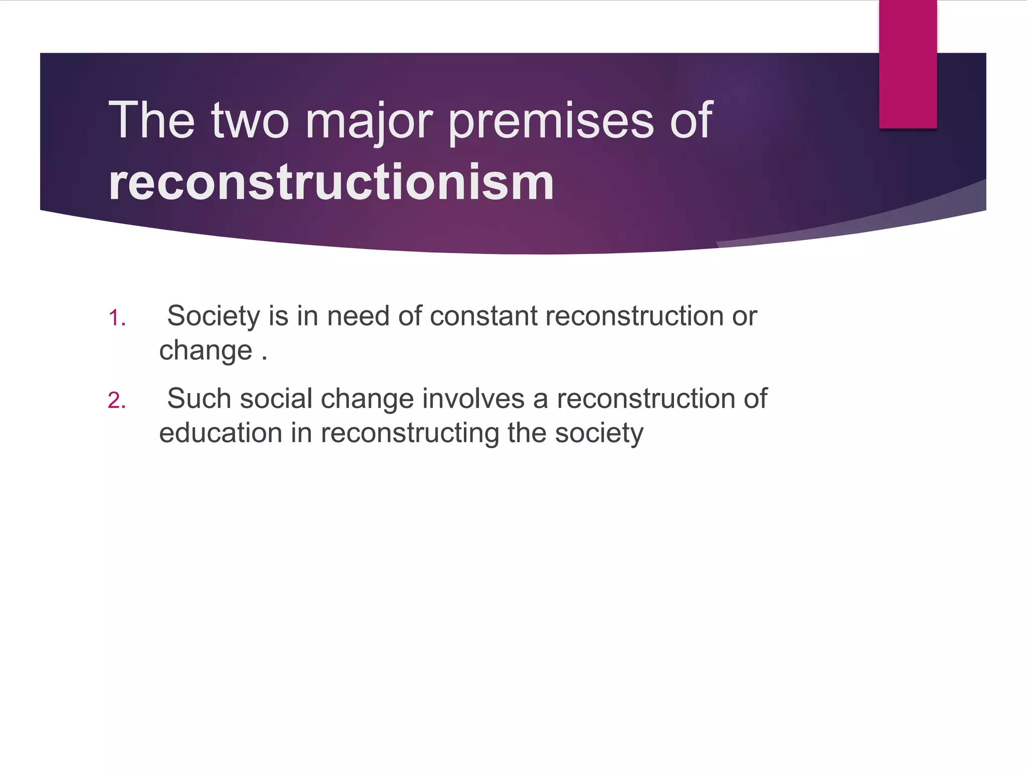Reconstructionism | PPTX