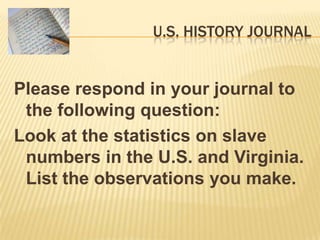 Reconstruction lesson 1 slavery | PPTX | Crime & Harmful Acts to ...