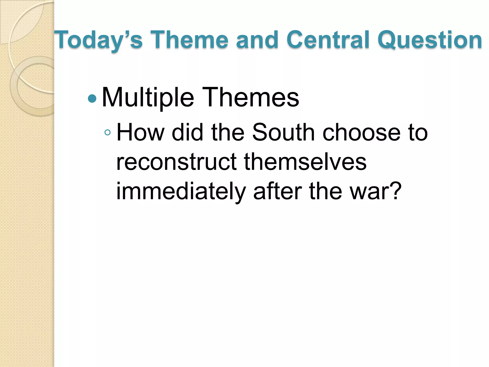 Reconstruction lesson 3 johnson | PPT