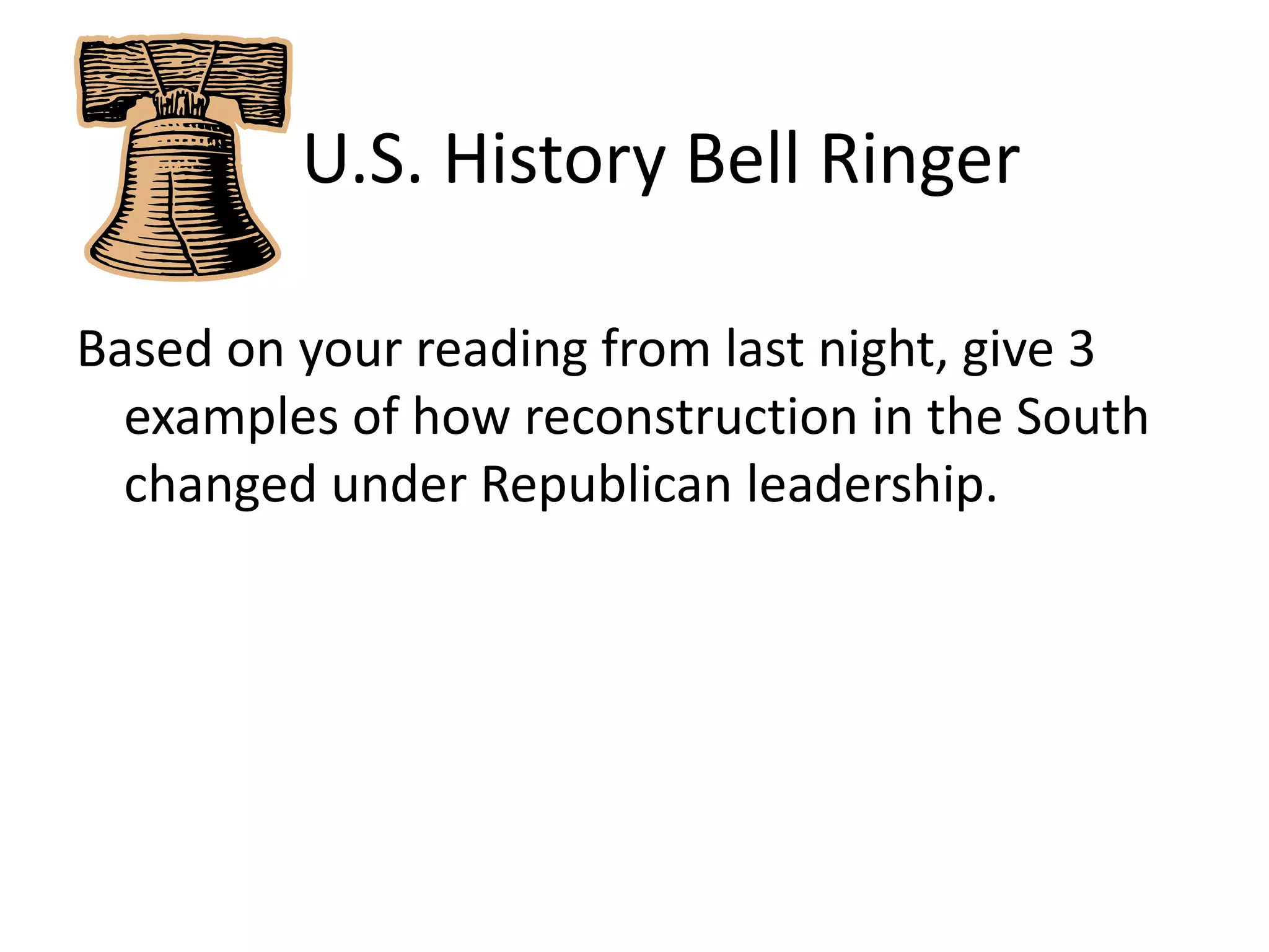 Reconstruction lesson 4 congress | PPTX