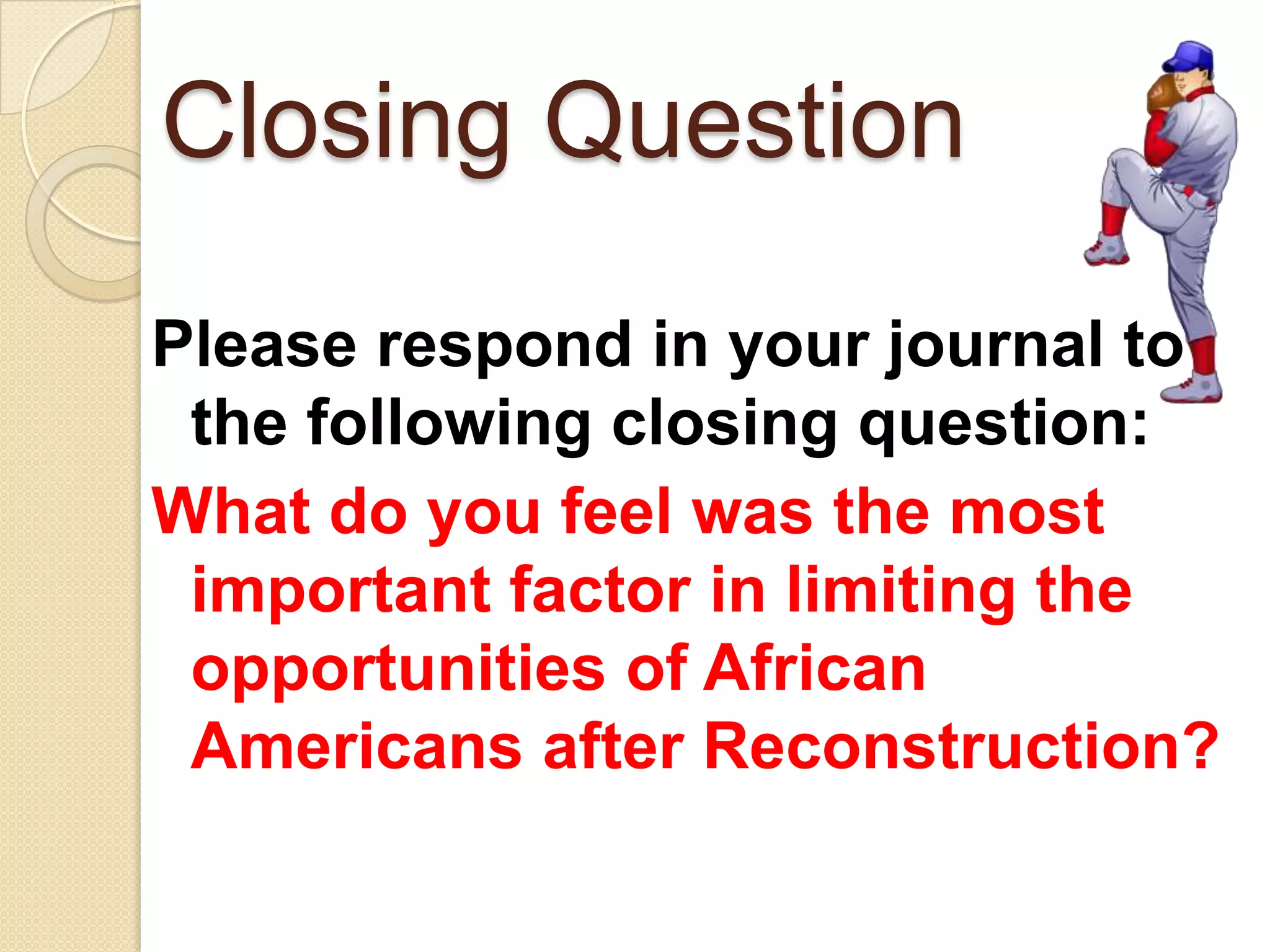 Reconstruction lesson 6 redemption | PPTX