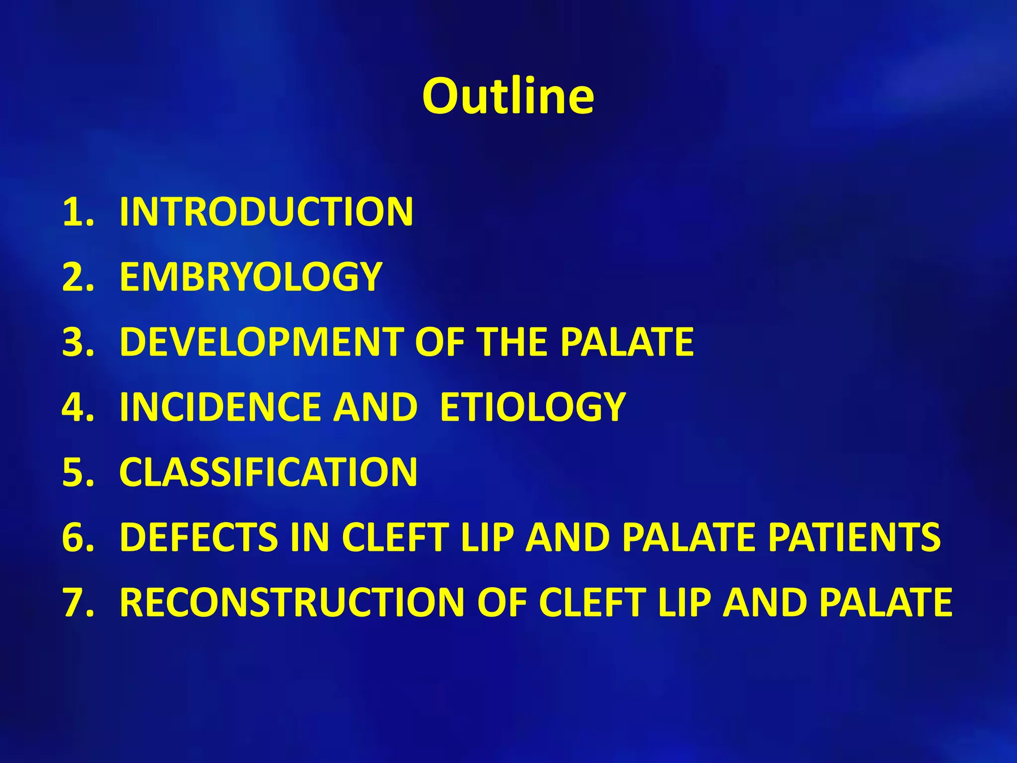 Reconstruction of cleft lip and palate defect | PPTX