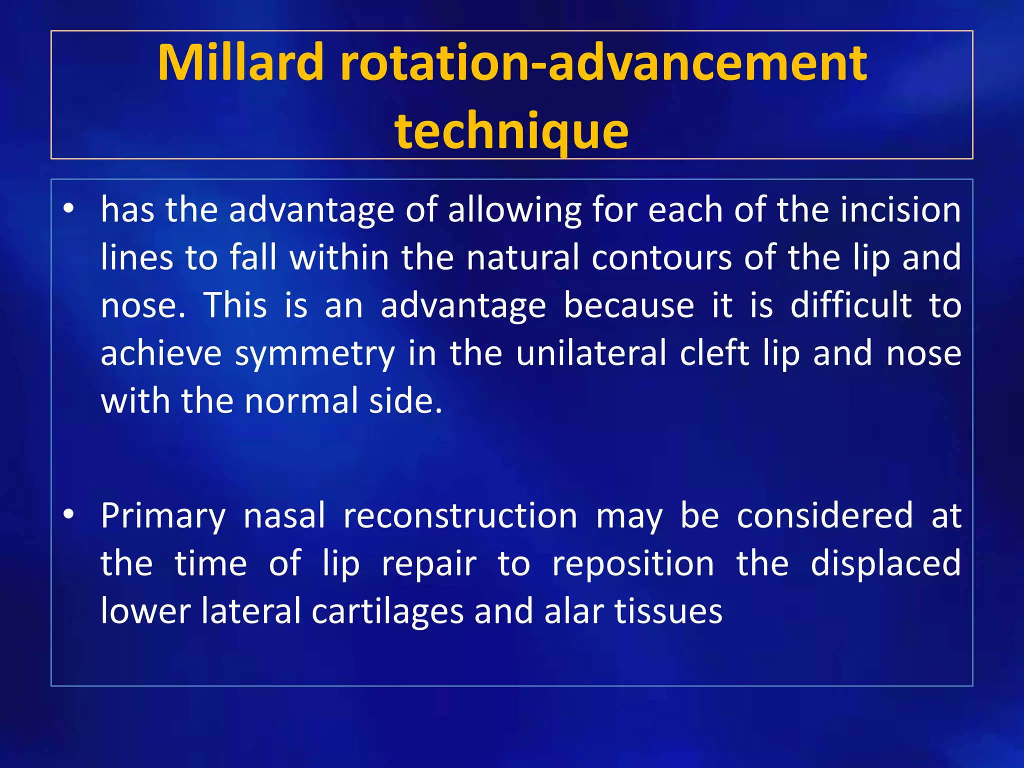 Reconstruction of cleft lip and palate defect | PPTX