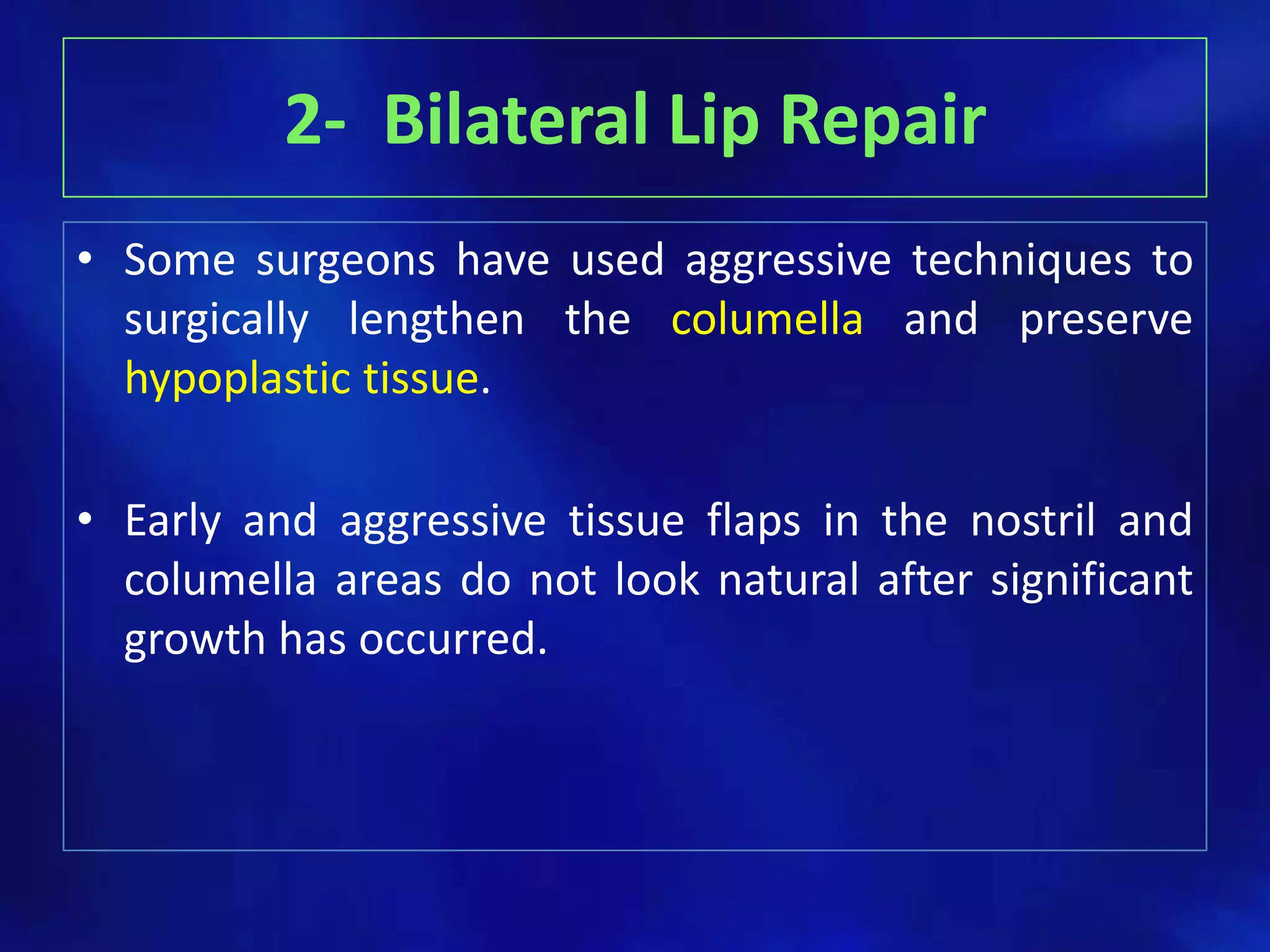 Reconstruction of cleft lip and palate defect | PPTX