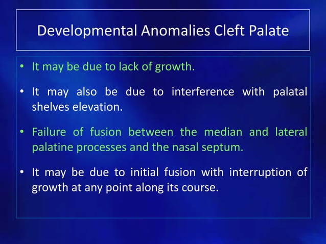 Reconstruction of cleft lip and palate defect | PPTX | Ear, Nose and Throat Conditions ...